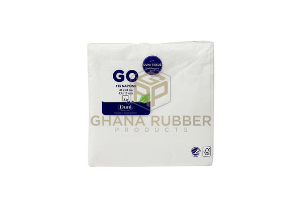 Duni Luxury Napkins White - Shine Disposables by Ghana Rubber – Ghana ...