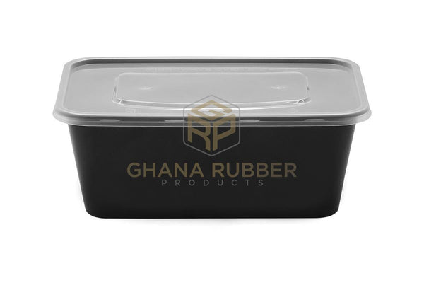 Microwavable Containers Rectangular 1000cc Black - Shine Disposables by ...