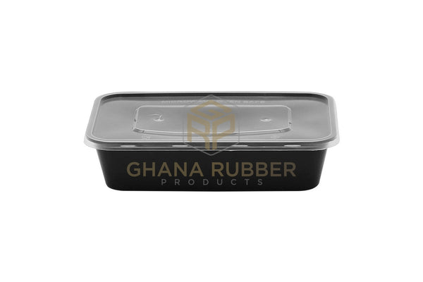 Microwavable Containers Rectangular 500cc Black - Shine Disposables by ...